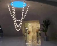China Pearl Drop Series Dimmable LED Hanging Lamps Staircase Very Long Luminaire (WH-NC-133) for sale