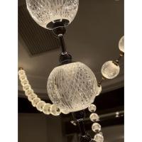 China Pearl Drop Series Dimmable LED Hanging Lamps Staircase Very Long Luminaire (WH-NC-133) for sale
