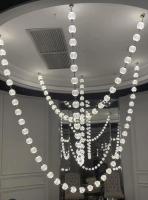 China Pearl Drop Series Dimmable LED Hanging Lamps Staircase Very Long Luminaire (WH-NC-133) for sale