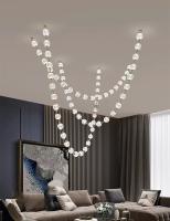 China Pearl Drop Series Dimmable LED Hanging Lamps Staircase Very Long Luminaire (WH-NC-133) for sale