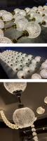 China Pearl Drop Series Dimmable LED Hanging Lamps Staircase Very Long Luminaire (WH-NC-133) for sale
