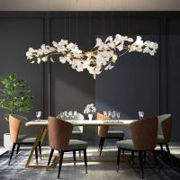 China Luxury Ginkgo Led Chandeliers Living Dining Room Lighting staircase lamp (WH-NC-135) for sale
