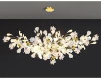 China Luxury Ginkgo Led Chandeliers Living Dining Room Lighting staircase lamp (WH-NC-135) for sale