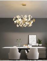 China Luxury Ginkgo Led Chandeliers Living Dining Room Lighting staircase lamp (WH-NC-135) for sale
