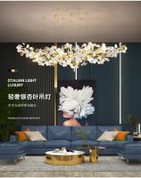 China Luxury Ginkgo Led Chandeliers Living Dining Room Lighting staircase lamp (WH-NC-135) for sale