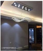 China Modern Hanging Line Light Minimalist Restaurant Light Luxurious Crystal Light  (WH-NC-137) for sale