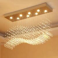 China Modern Hanging Line Light Minimalist Restaurant Light Luxurious Crystal Light  (WH-NC-137) for sale