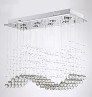 China Modern Hanging Line Light Minimalist Restaurant Light Luxurious Crystal Light  (WH-NC-137) for sale