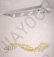 China Modern Hanging Line Light Minimalist Restaurant Light Luxurious Crystal Light  (WH-NC-137) for sale