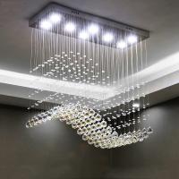 China Modern Hanging Line Light Minimalist Restaurant Light Luxurious Crystal Light  (WH-NC-137) for sale
