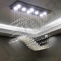 China Modern Hanging Line Light Minimalist Restaurant Light Luxurious Crystal Light  (WH-NC-137) for sale