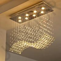 China Modern Hanging Line Light Minimalist Restaurant Light Luxurious Crystal Light  (WH-NC-137) for sale