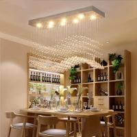 China Modern Hanging Line Light Minimalist Restaurant Light Luxurious Crystal Light  (WH-NC-137) for sale