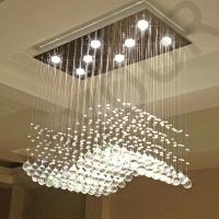 China Modern Hanging Line Light Minimalist Restaurant Light Luxurious Crystal Light  (WH-NC-137) for sale