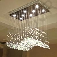 China Modern Hanging Line Light Minimalist Restaurant Light Luxurious Crystal Light  (WH-NC-137) for sale