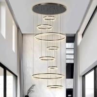 China Modern ring stairs led lights pendant light lamps staircase lamp (WH-NC-142) for sale