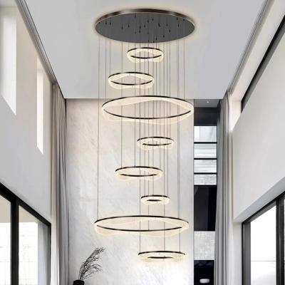 China Modern ring stairs led lights pendant light lamps staircase lamp (WH-NC-142) for sale