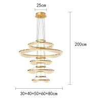 China Modern ring stairs led lights pendant light lamps staircase lamp (WH-NC-142) for sale