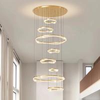 China Modern ring stairs led lights pendant light lamps staircase lamp (WH-NC-142) for sale