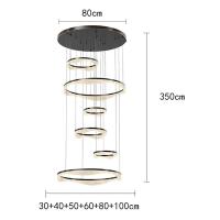 China Modern ring stairs led lights pendant light lamps staircase lamp (WH-NC-142) for sale