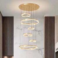 China Modern ring stairs led lights pendant light lamps staircase lamp (WH-NC-142) for sale