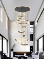 China Modern ring stairs led lights pendant light lamps staircase lamp (WH-NC-142) for sale