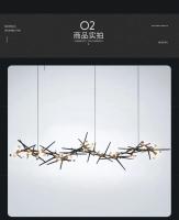 China Thorn Chandeliers Postmodern Novelty Long Hanging Lamp (WH-NC-143) for sale