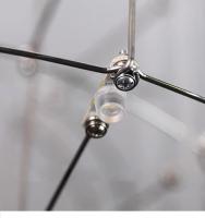 China Post-Modern Classic Stainless Steel Chandeliers Unique Lights Lustre LED Dimmable Lamps (WH-NC-144) for sale