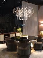 China Post-Modern Classic Stainless Steel Chandeliers Unique Lights Lustre LED Dimmable Lamps (WH-NC-144) for sale