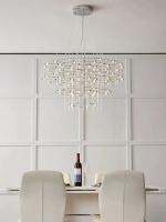 China Post-Modern Classic Stainless Steel Chandeliers Unique Lights Lustre LED Dimmable Lamps (WH-NC-144) for sale