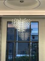 China Post-Modern Classic Stainless Steel Chandeliers Unique Lights Lustre LED Dimmable Lamps (WH-NC-144) for sale