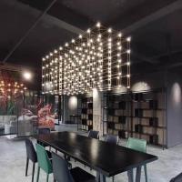 China Modern Luxury Living Room Chandelier Cube Pendant Lamp (WH-NC-145) for sale