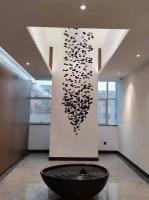 China Black Art Luxury Stone Crystal Chandelier Staircase Modern Cristal LED Hanging Lamp  (WH-NC-146) for sale