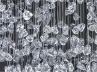 China Black Art Luxury Stone Crystal Chandelier Staircase Modern Cristal LED Hanging Lamp  (WH-NC-146) for sale
