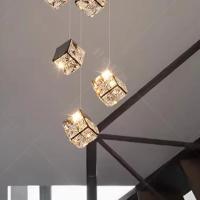 China Modern home decoration crystal chandelier Staircase LED Hanging Lamp  (WH-NC-147) for sale