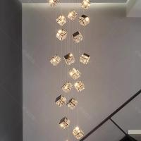 China Modern home decoration crystal chandelier Staircase LED Hanging Lamp  (WH-NC-147) for sale