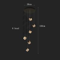 China Modern home decoration crystal chandelier Staircase LED Hanging Lamp  (WH-NC-147) for sale