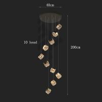 China Modern home decoration crystal chandelier Staircase LED Hanging Lamp  (WH-NC-147) for sale