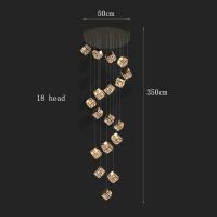 China Modern home decoration crystal chandelier Staircase LED Hanging Lamp  (WH-NC-147) for sale