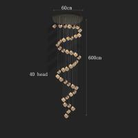 China Modern home decoration crystal chandelier Staircase LED Hanging Lamp  (WH-NC-147) for sale