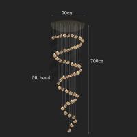 China Modern home decoration crystal chandelier Staircase LED Hanging Lamp  (WH-NC-147) for sale