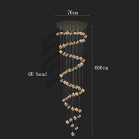 China Modern home decoration crystal chandelier Staircase LED Hanging Lamp  (WH-NC-147) for sale