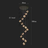 China Modern home decoration crystal chandelier Staircase LED Hanging Lamp  (WH-NC-147) for sale