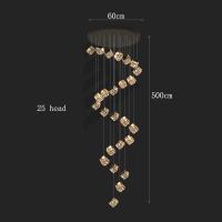 China Modern home decoration crystal chandelier Staircase LED Hanging Lamp  (WH-NC-147) for sale