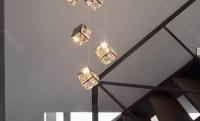 China Modern home decoration crystal chandelier Staircase LED Hanging Lamp  (WH-NC-147) for sale