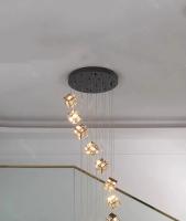 China Modern home decoration crystal chandelier Staircase LED Hanging Lamp  (WH-NC-147) for sale