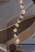 China Modern home decoration crystal chandelier Staircase LED Hanging Lamp  (WH-NC-147) for sale