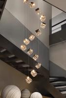 China Modern home decoration crystal chandelier Staircase LED Hanging Lamp  (WH-NC-147) for sale