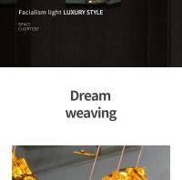 China Luxury Designer Copper Lotus Leaf Chandeliers Lotus Leaf Pendant Lamp  (WH-NC-151) for sale