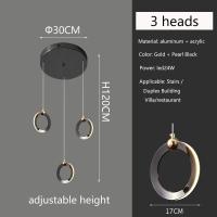 China Black Gold Modern Minimalist Light Luxury Creative Lighting  (WH-NC-152) for sale